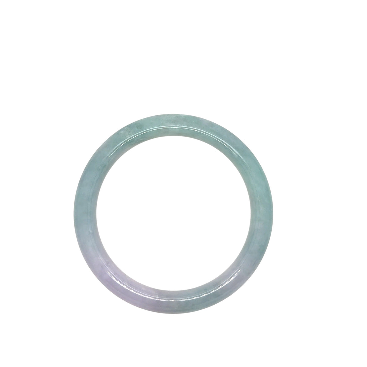 Burmese Lavender Sea Foam Blue Jadeite Comfort Fit Bangle – Jade By Nikolai